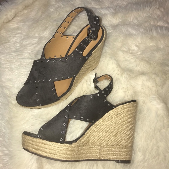 Report | Shoes | Nib Report Grey Wedge | Poshmark